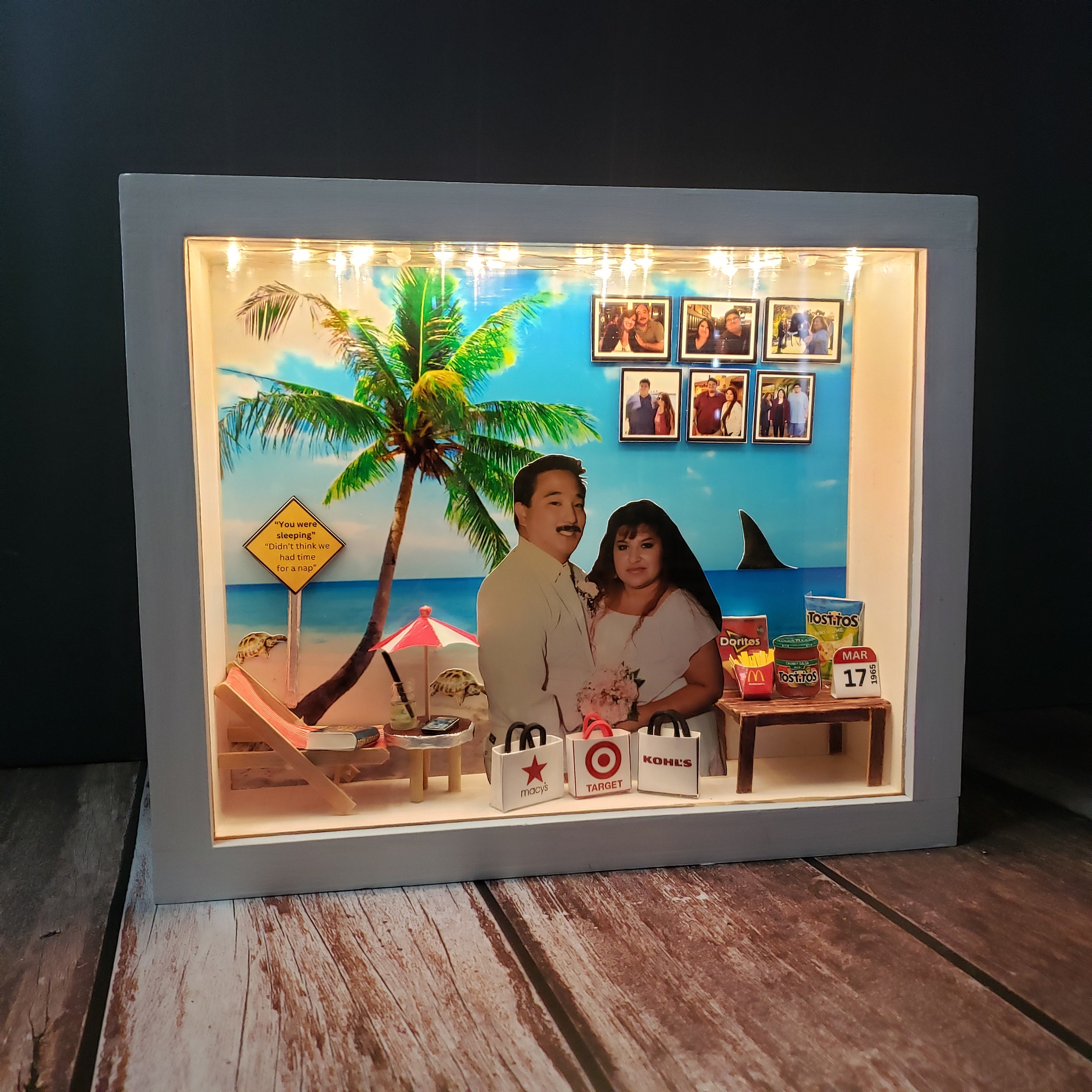 Custom Shadow Box Gift 3d Miniature Photo Frame Personalized Shadow Box ...