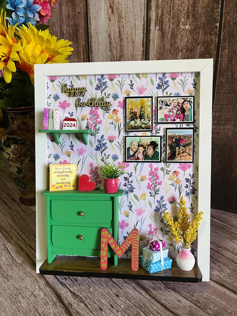 Personalized 3D Miniature Frame, Custom Photo Frame, Handmade Gift ...