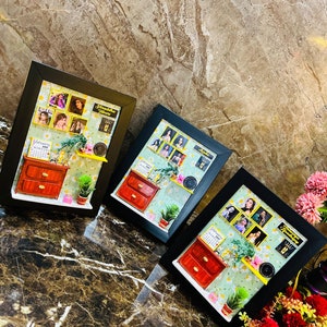 Personalized 3D Miniature Frame, Custom Photo Frame, Handmade Gift ...