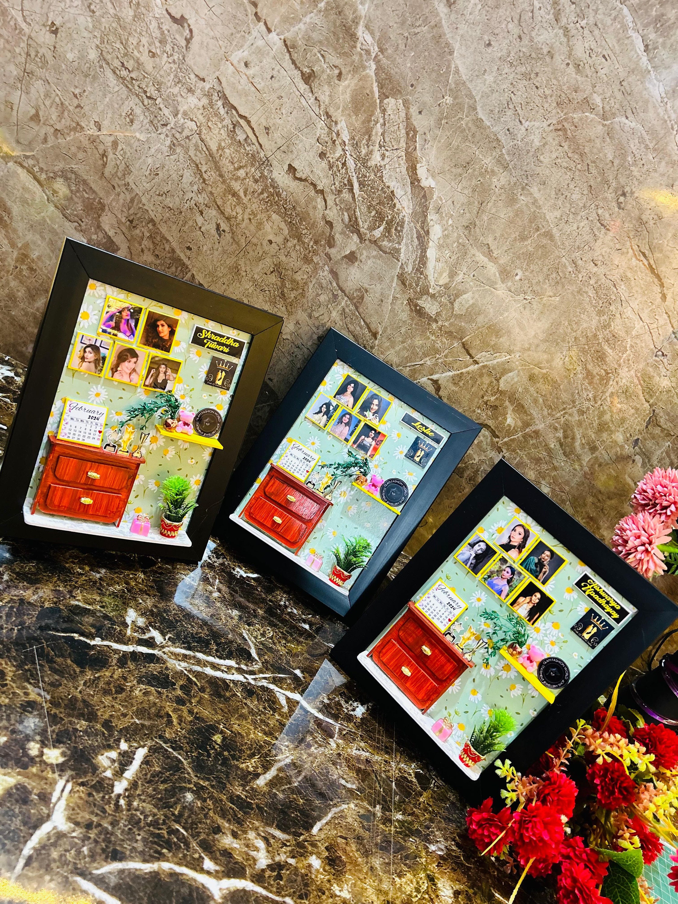 Personalized 3D Miniature Frame, Custom Photo Frame, Handmade Gift ...