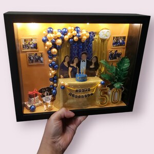 Wedding Shadow Box Personalized Gift Custom Birthday Shadow Box Wedding ...