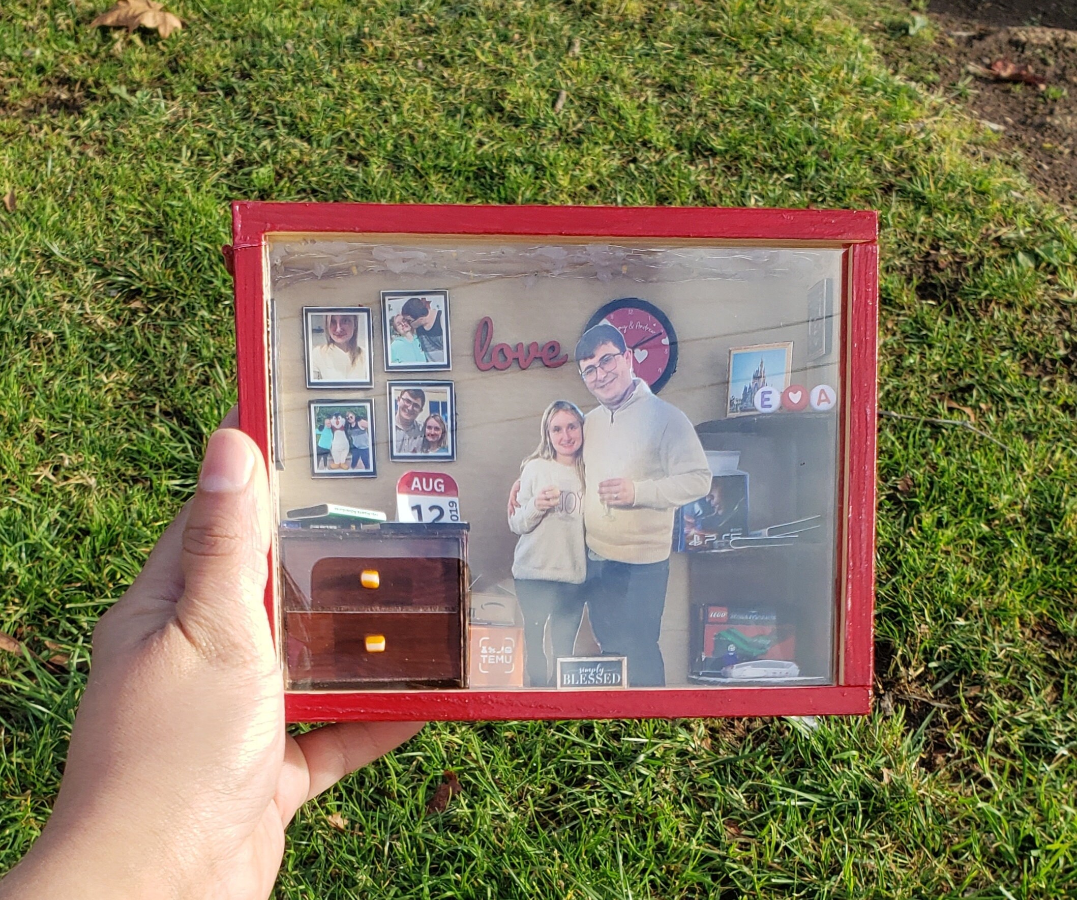 Travel Gift for Her Crafted Shadow Box Wedding Shadow Box Miniature ...