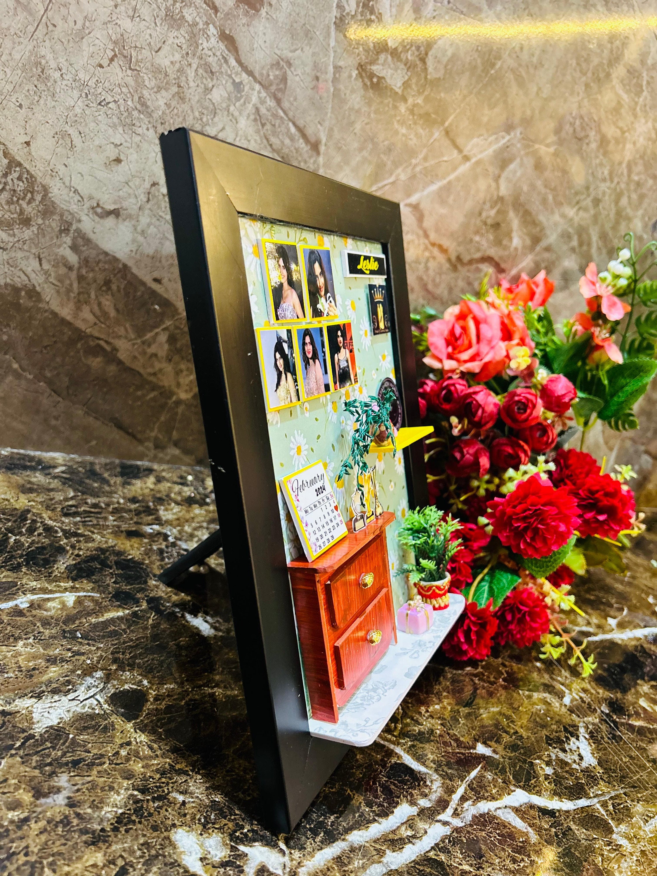 Personalized 3D Miniature Frame, Custom Photo Frame, Handmade Gift ...