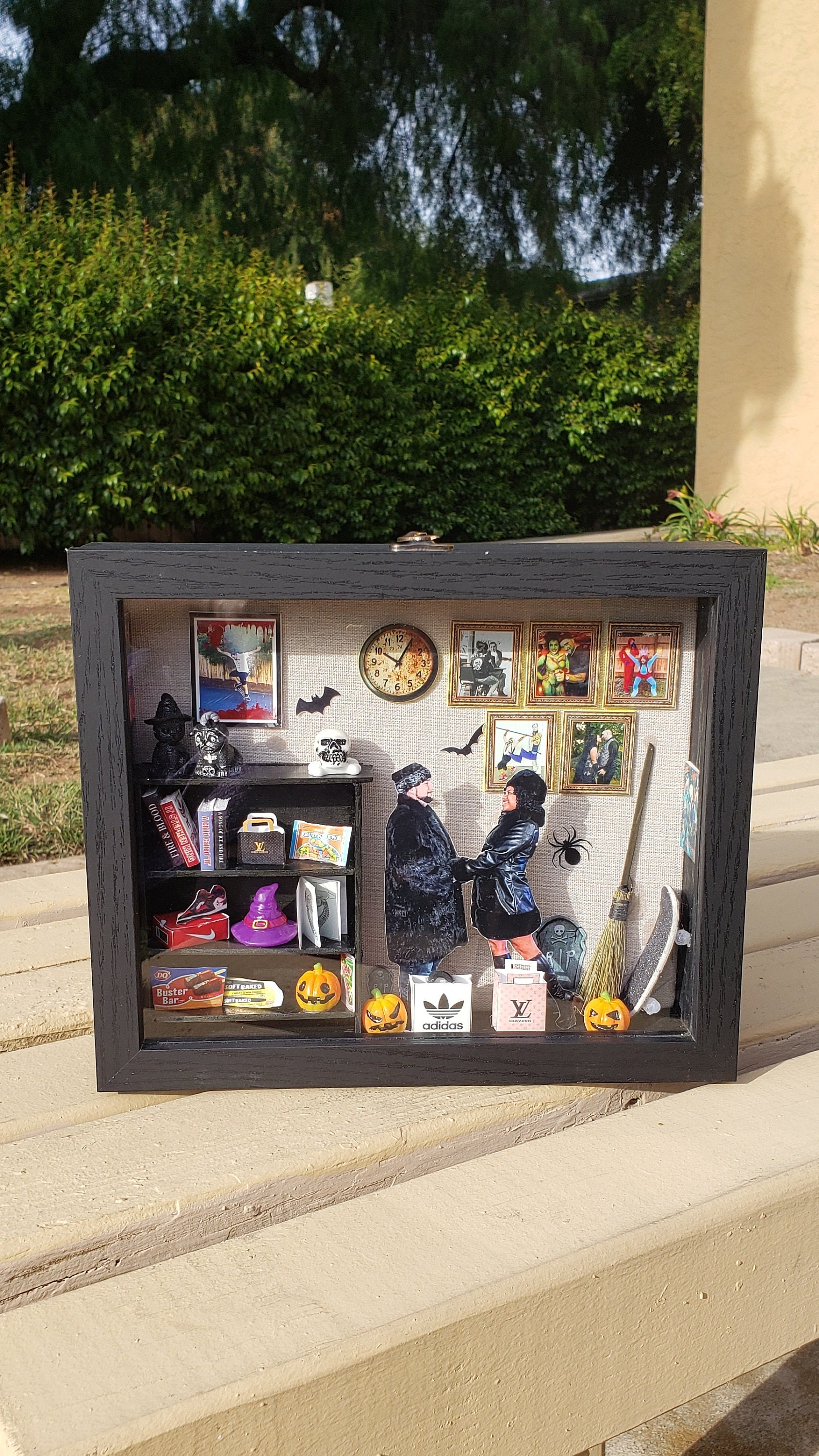 Personalized Shadow Box Gift Wedding Anniversary Frame Custom Couple ...