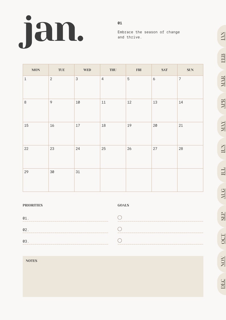 Digital 2024 Planner Aesthetic | iPad | Weekly/monthly | 2024-2025 - Etsy