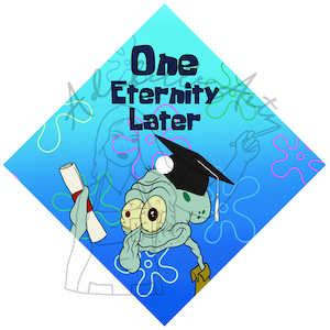 Squidward Graduation Svg - Etsy