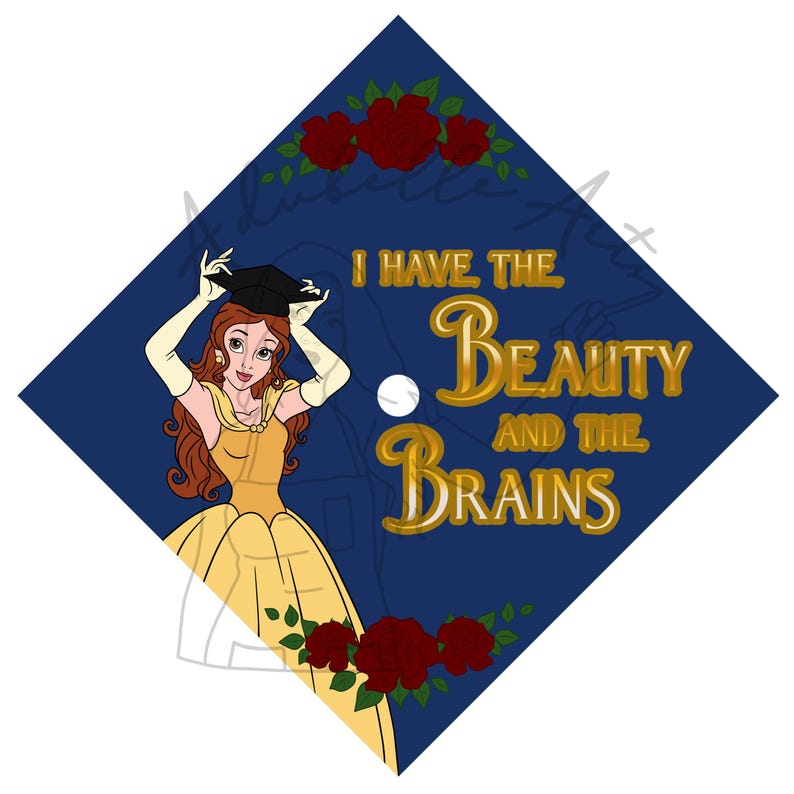 Belle Printed Graduation Topper - Etsy