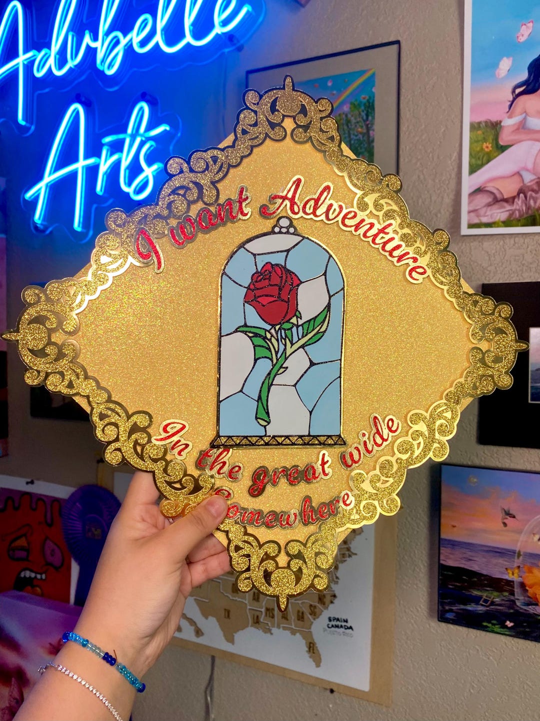 Belle Freestyle Graduation Topper - Etsy