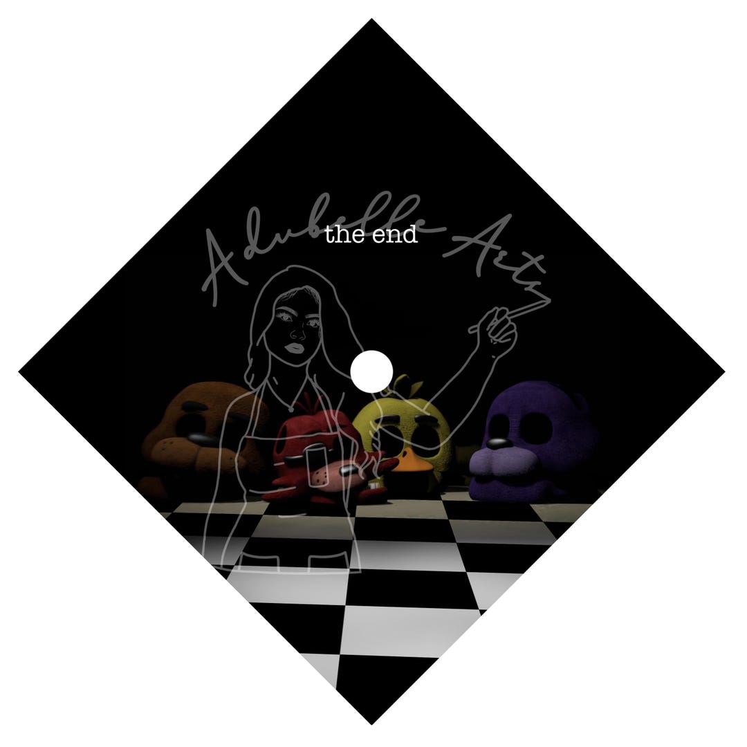 FNAF Printed Graduation Topper - Etsy