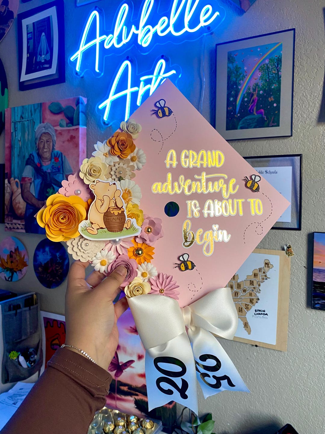 Winnie the Pooh Freestyle Graduation Topper - Etsy