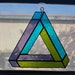 Infinity Triangle Stained Glass Suncatcher - Etsy