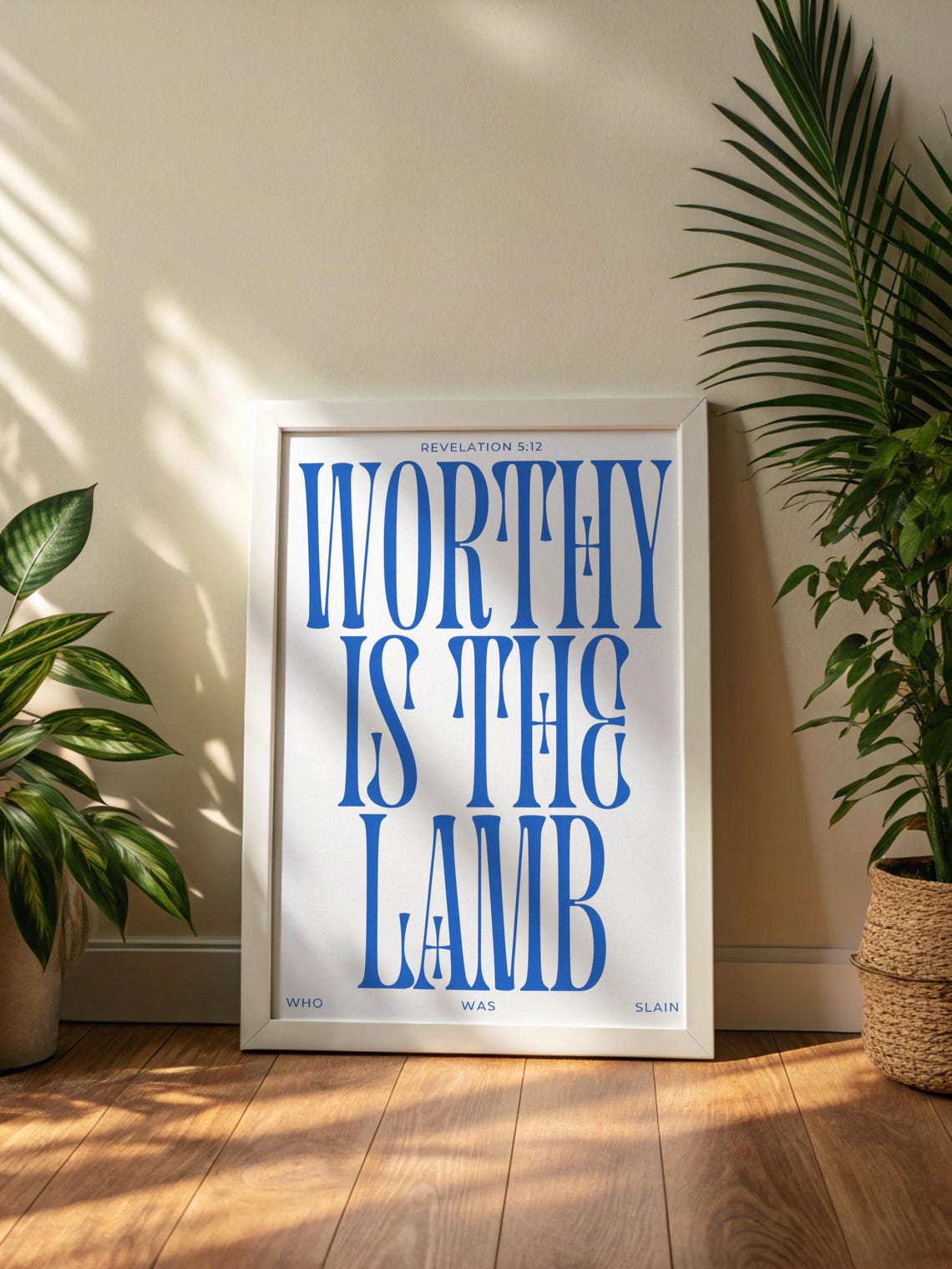 Worthy is the Lamb Wall Art: Modern Christian Decor (digital Download ...