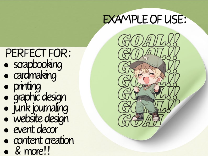 7 Cute Anime Chibi Boys in Green Clipart Pack - Commercial Use and ...