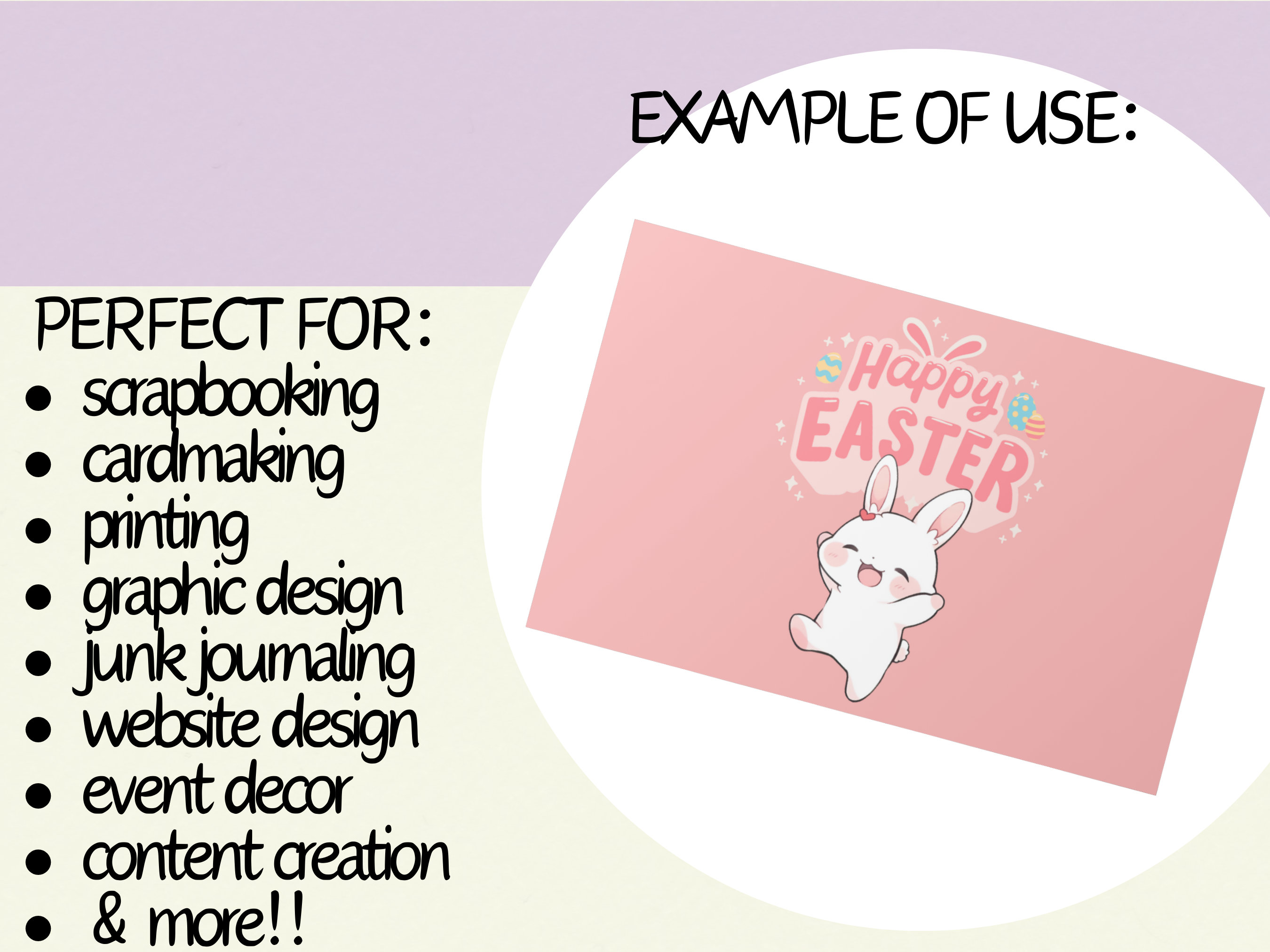 30 Kawaii Easter Clipart Bundle Cute Colorful Bunny, Chicken, Basket ...