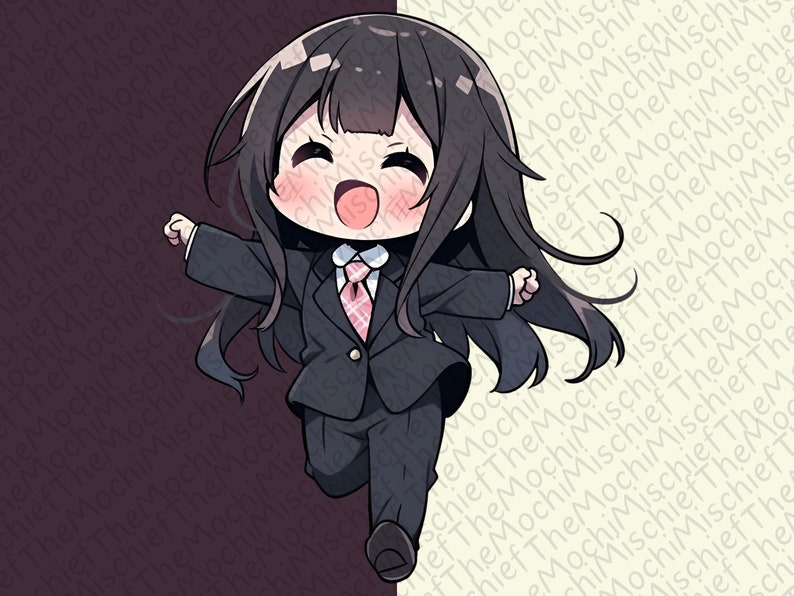 7 Kawaii Chibis in Office Suits Clipart | Scrapbooks, Streaming ...