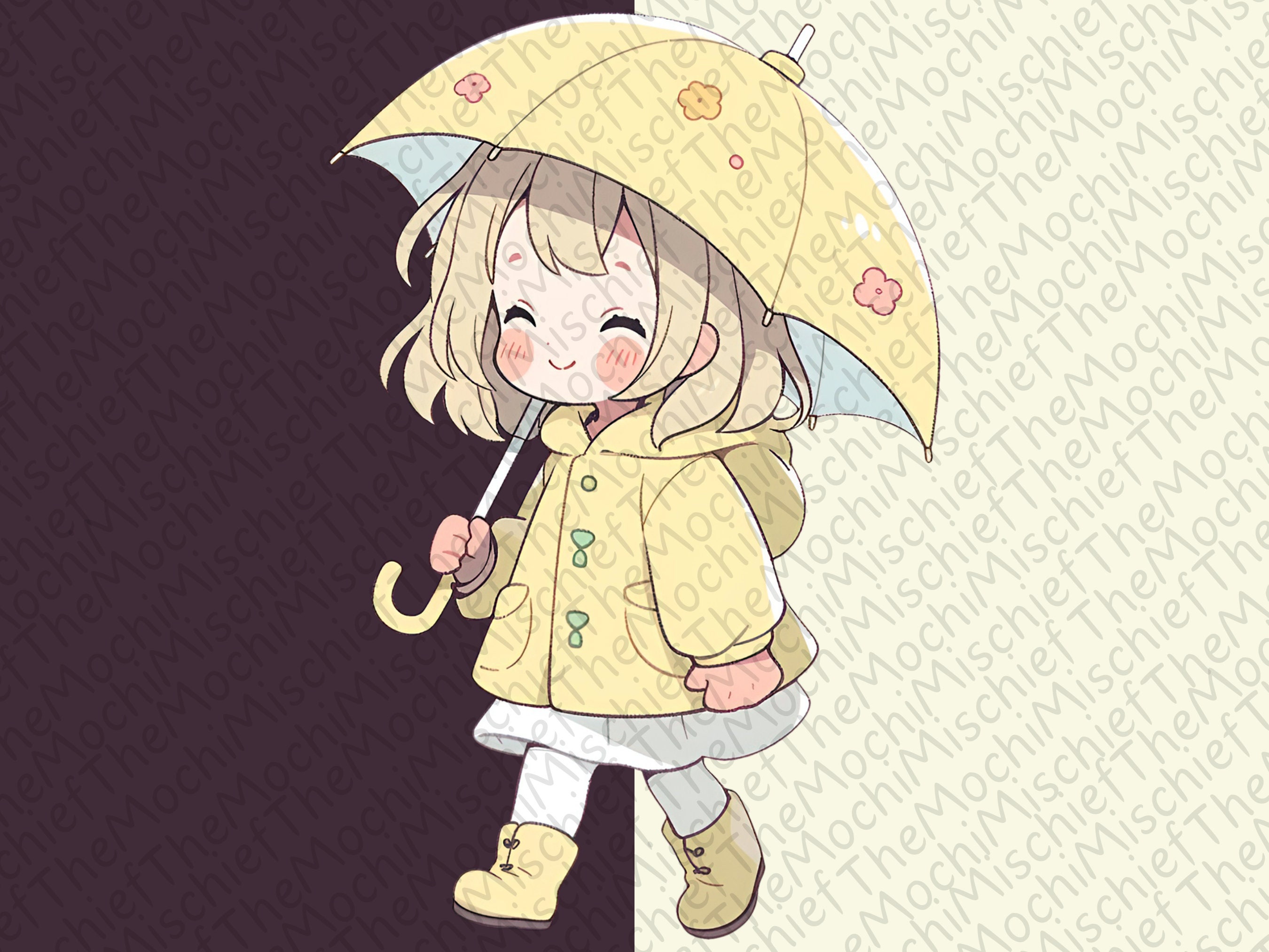 7 Kawaii Pastel Yellow Chibi Clipart Bundle - Commercial Use and ...