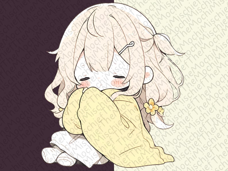 7 Kawaii Pastel Yellow Chibi Clipart Bundle - Commercial Use and ...