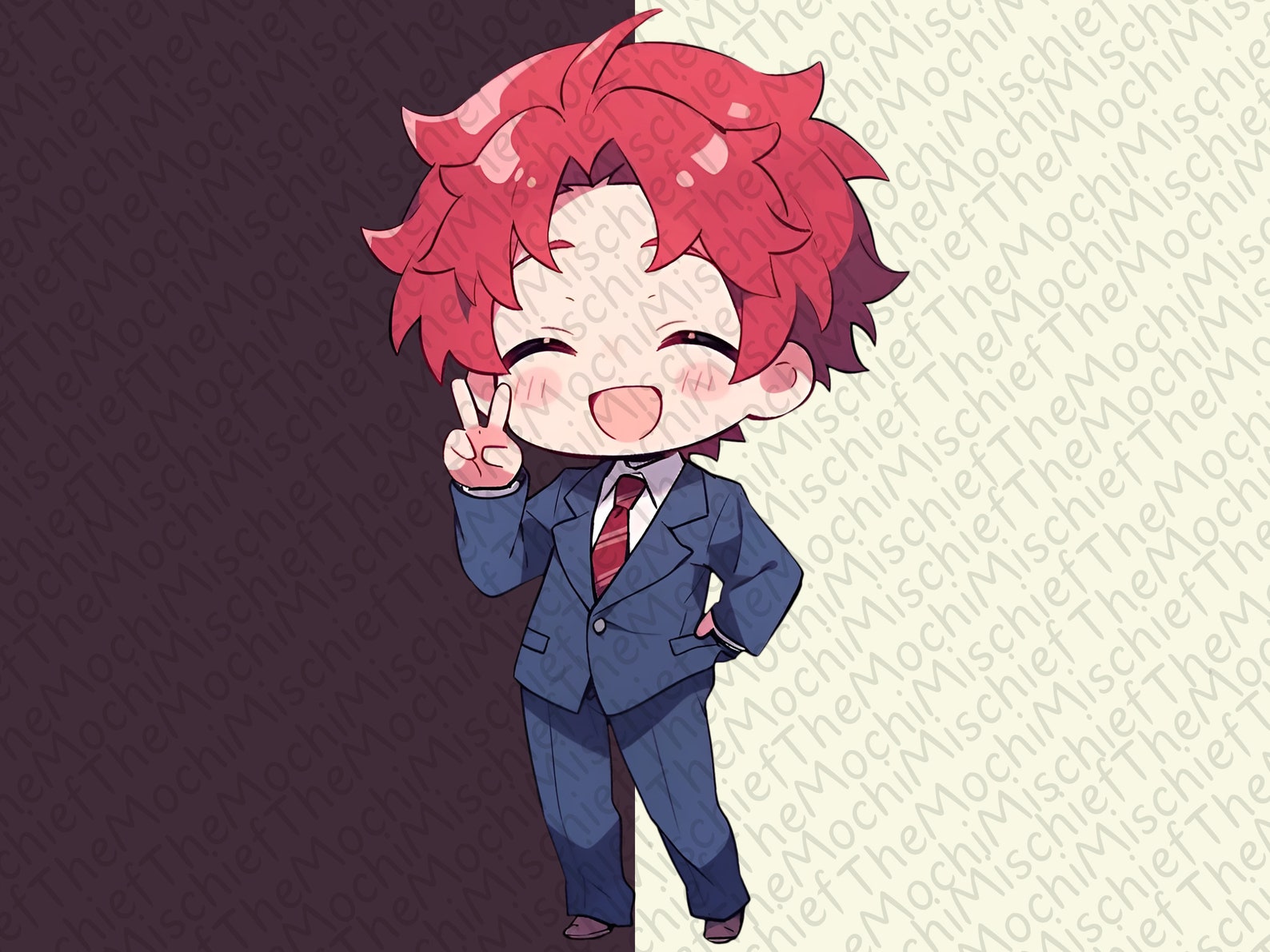 Blue Chibi Clipart - Adorable Nursery Decor | Kawaii Anime Boys ...