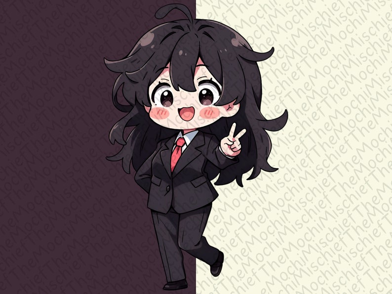 7 Kawaii Chibis in Office Suits Clipart | Scrapbooks, Streaming ...