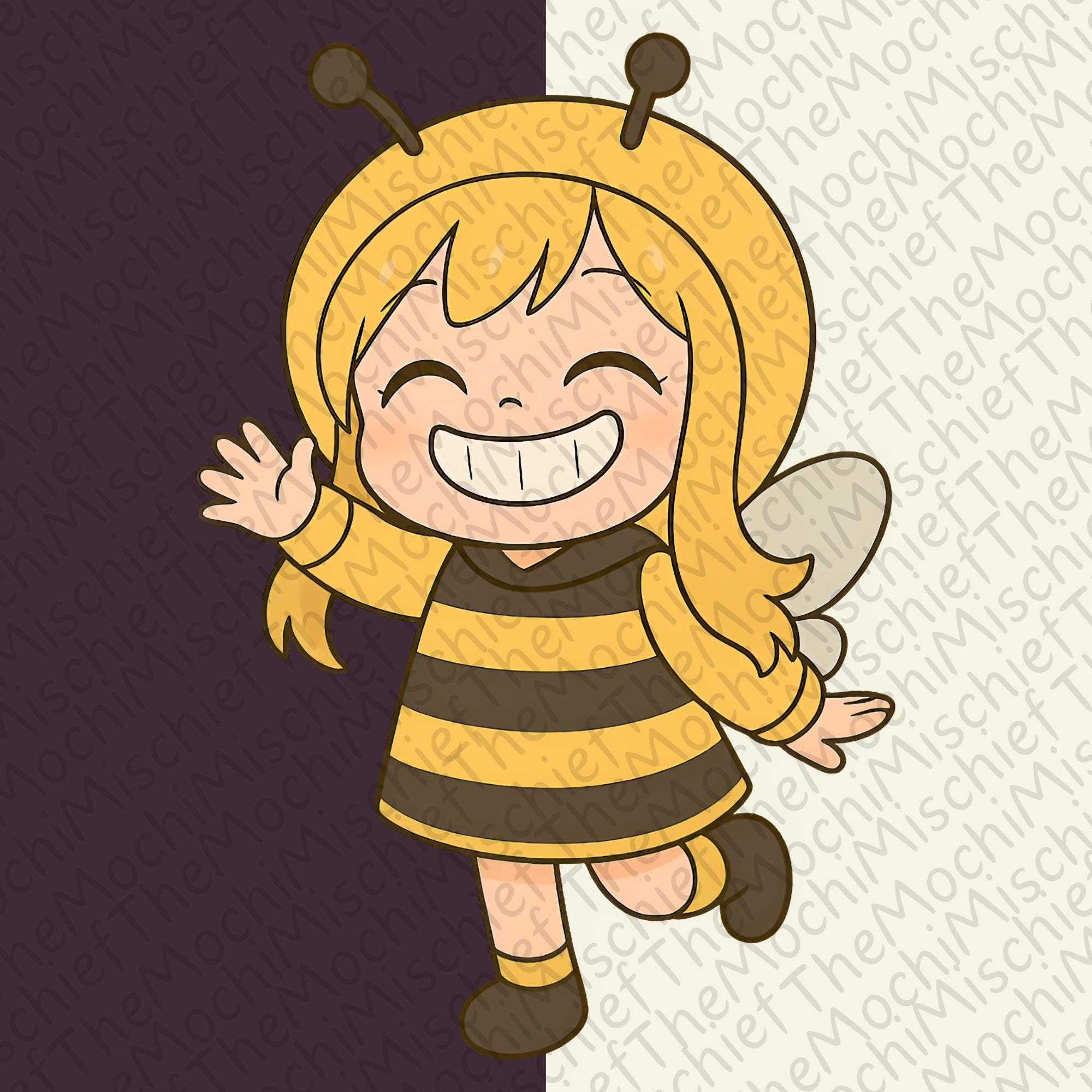 Kawaii Chibi Clipart Pack – Yellow Anime Girl PNG Bundle for Printable ...