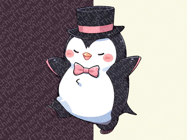 8 Kawaii Chibi Penguins Clipart Set - Commercial Use, Transparent Pngs - Ideal for DIY Crafts ...