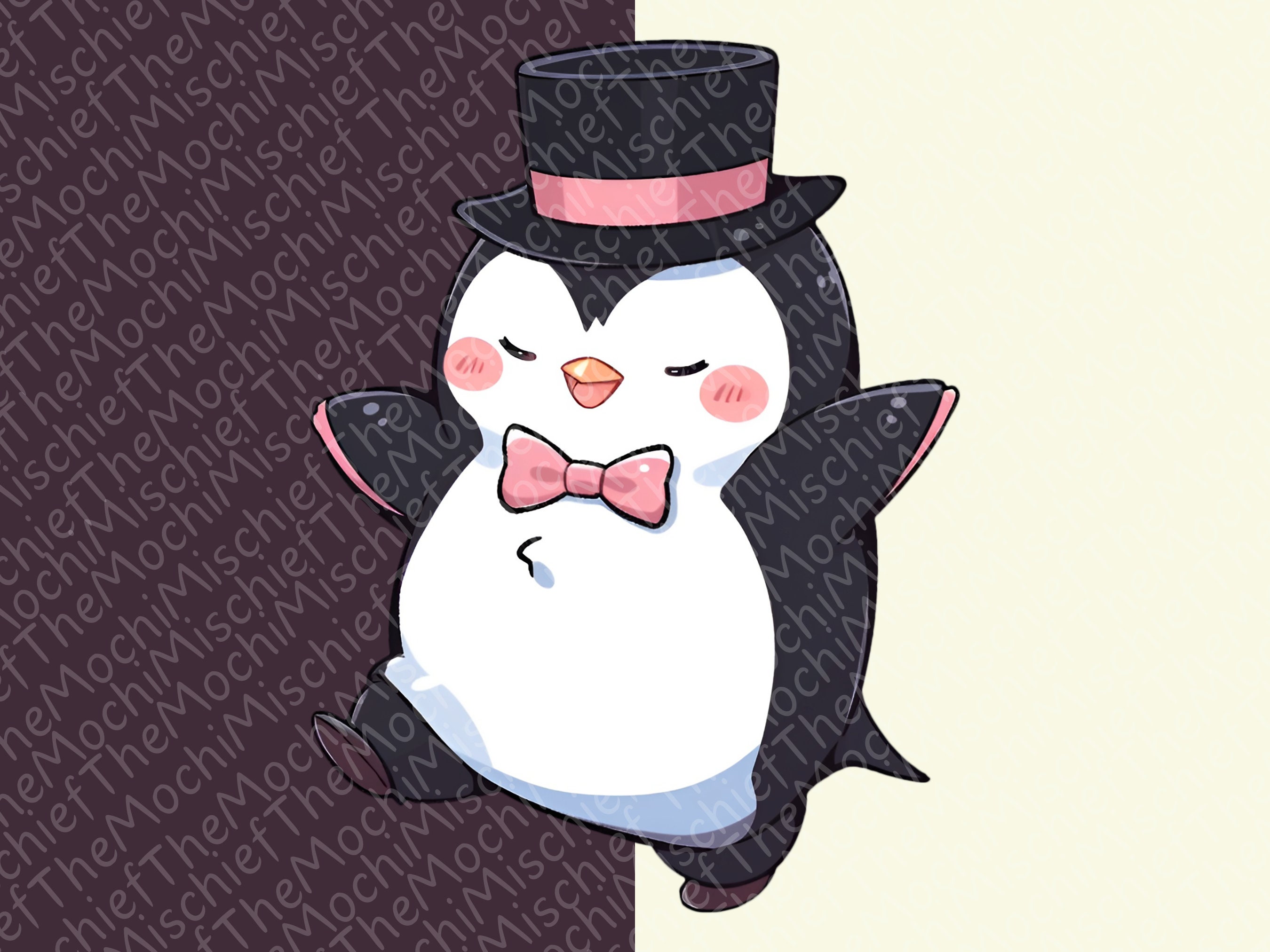 8 Kawaii Chibi Penguins Clipart Set - Commercial Use, Transparent Pngs - Ideal for DIY Crafts ...