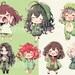 7 Adorable Kawaii Green Chibi Clipart Bundle Commercial Use and ...