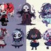 7 Scary Kawaii Haunted Chibi Clipart Commercial Use Transparent PNG for ...