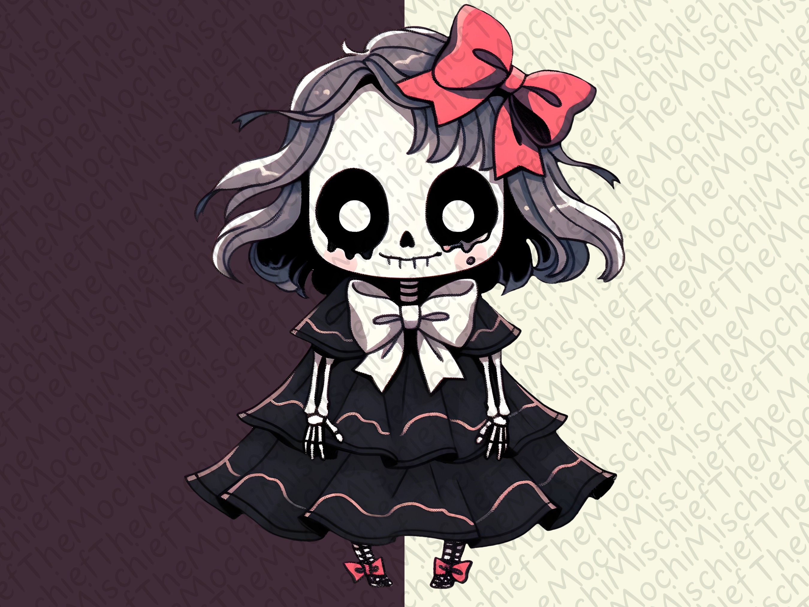 7 Scary Kawaii Haunted Chibi Clipart II - Commercial Use Transparent ...