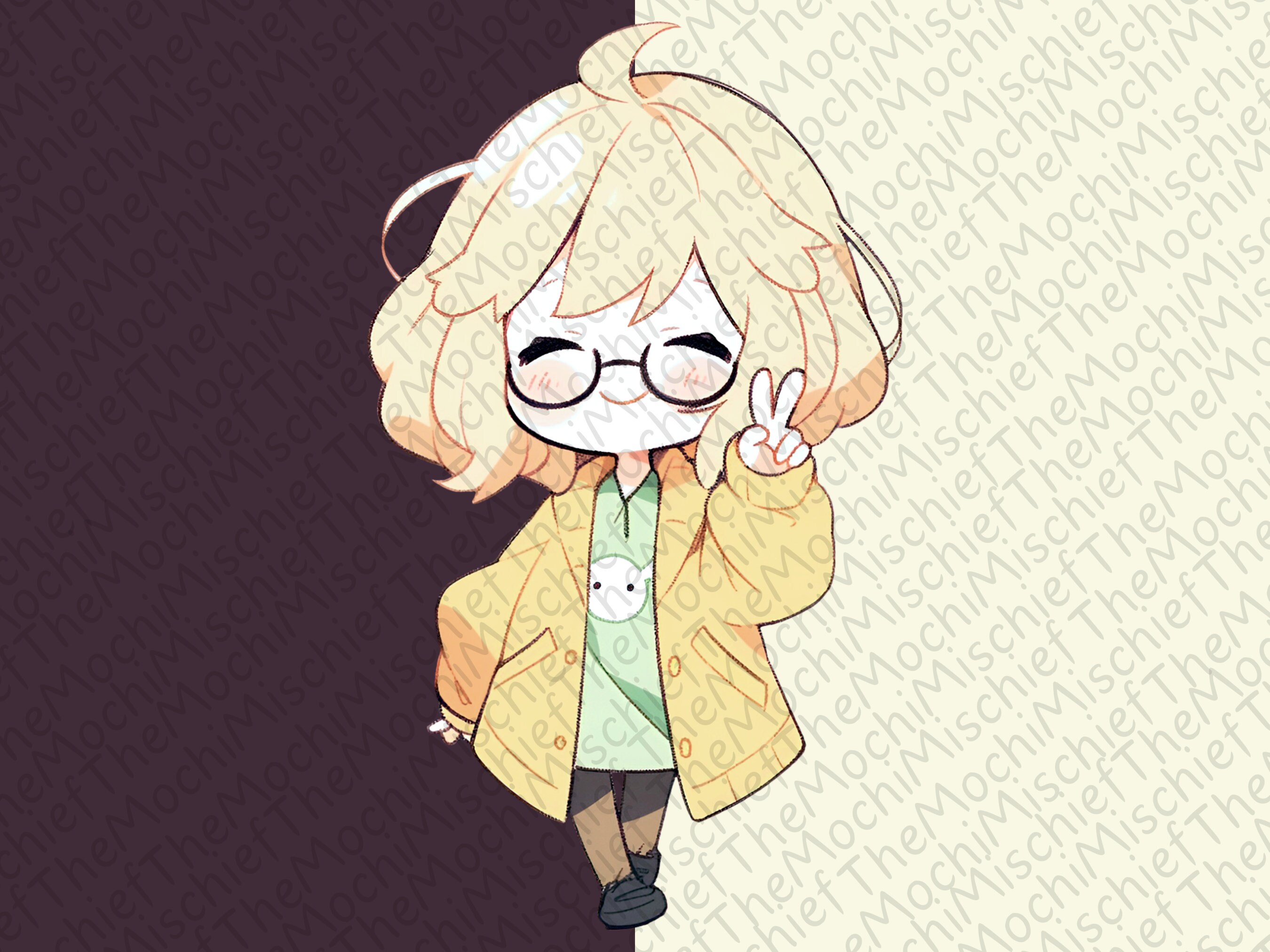 7 Kawaii Pastel Yellow Chibi Clipart Bundle - Commercial Use and ...