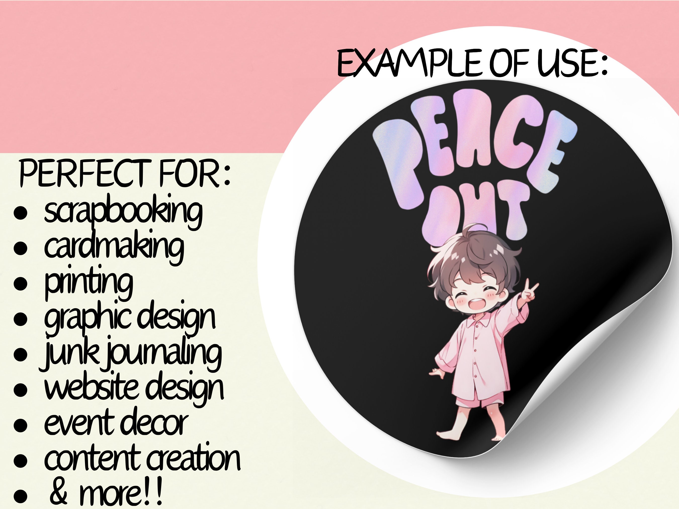 7 Cute Anime Chibi Boys in Pink Clipart Pack Commercial Use and ...