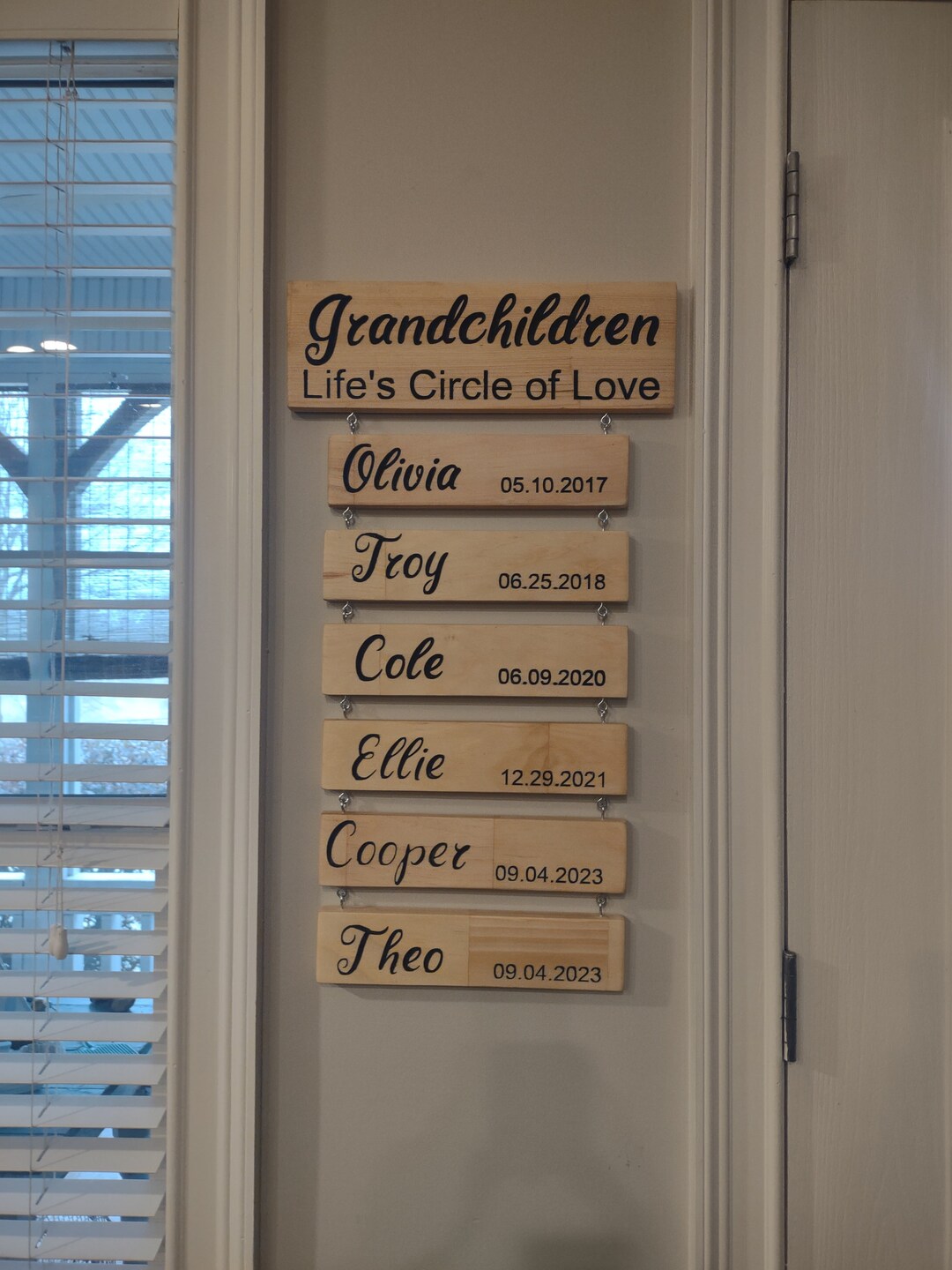 Personalized CNC Engraved Wooden Sign for Grandparents, Gift for ...