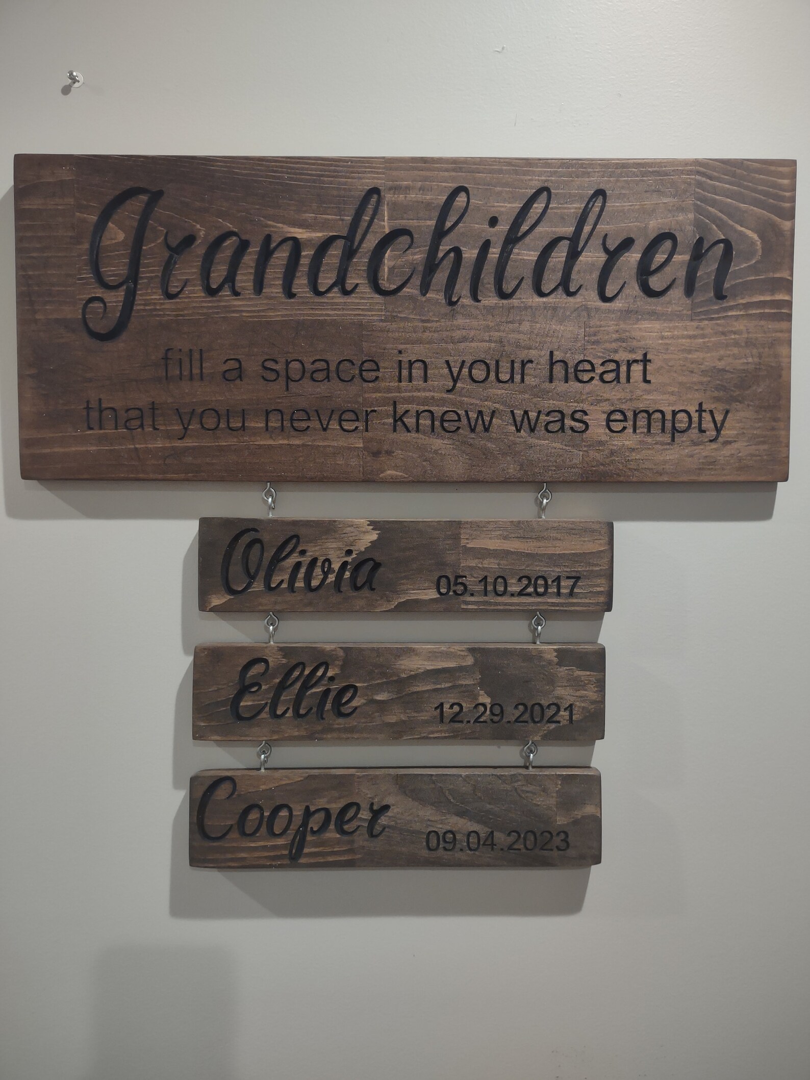 Personalized CNC Engraved Wooden Sign for Grandparents, Gift for ...