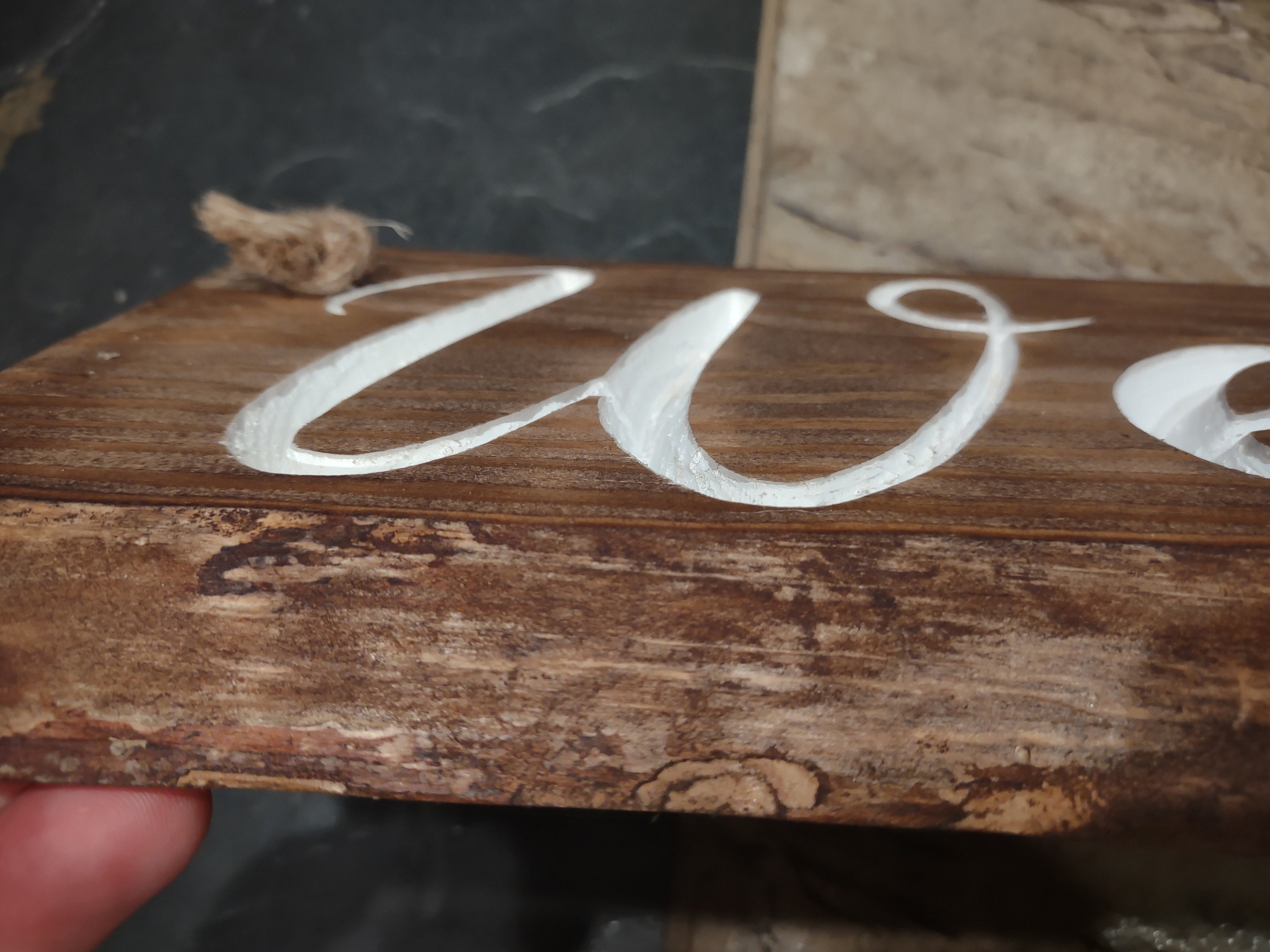 Rustic Welcome CNC Engraved Sign - Etsy