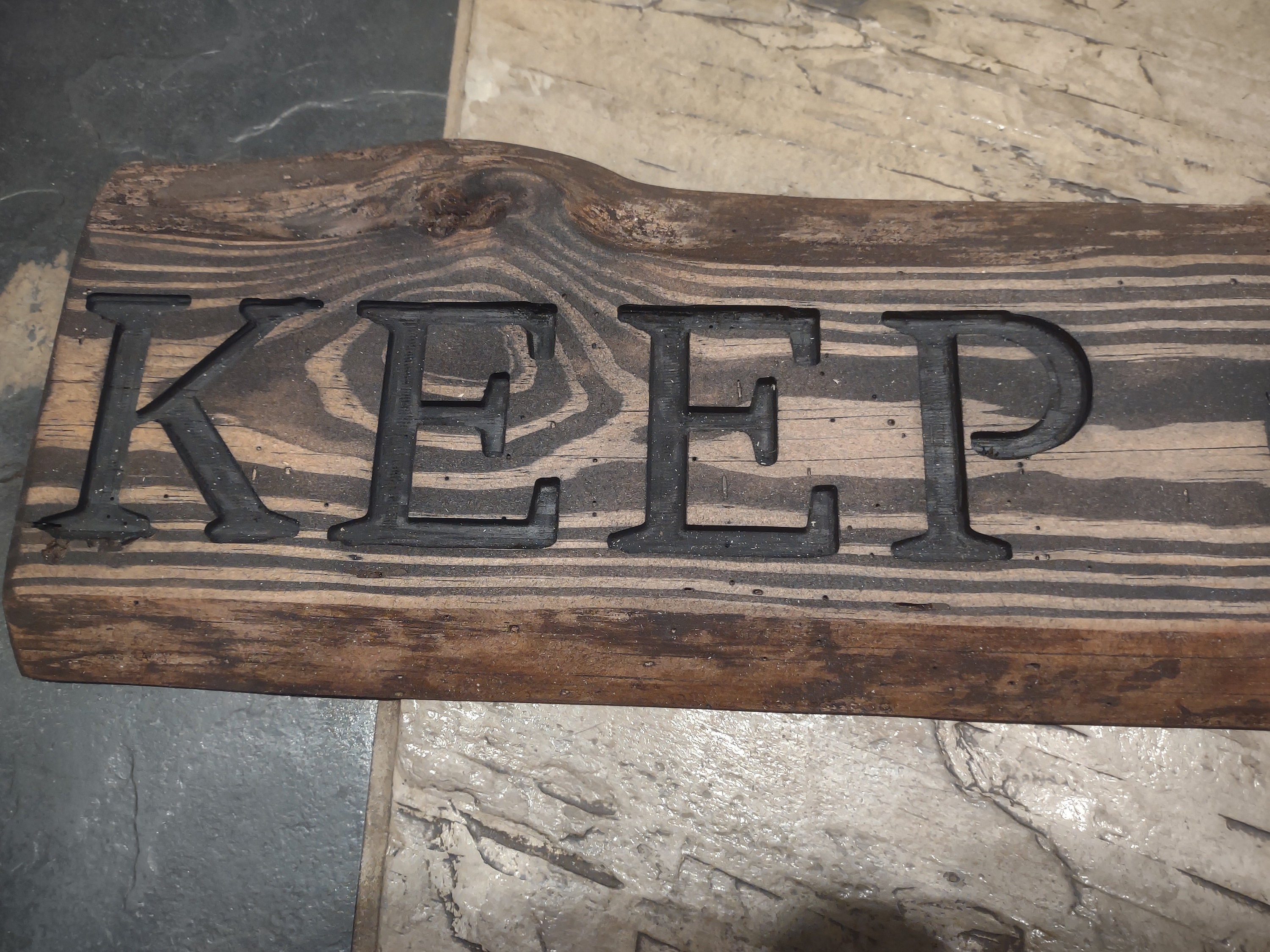 Keep Out CNC Engraved Sign - Etsy