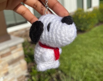 Pilot Snoopy Keychain/ Crochet Keychain/cute Amigurumi Keychain ...