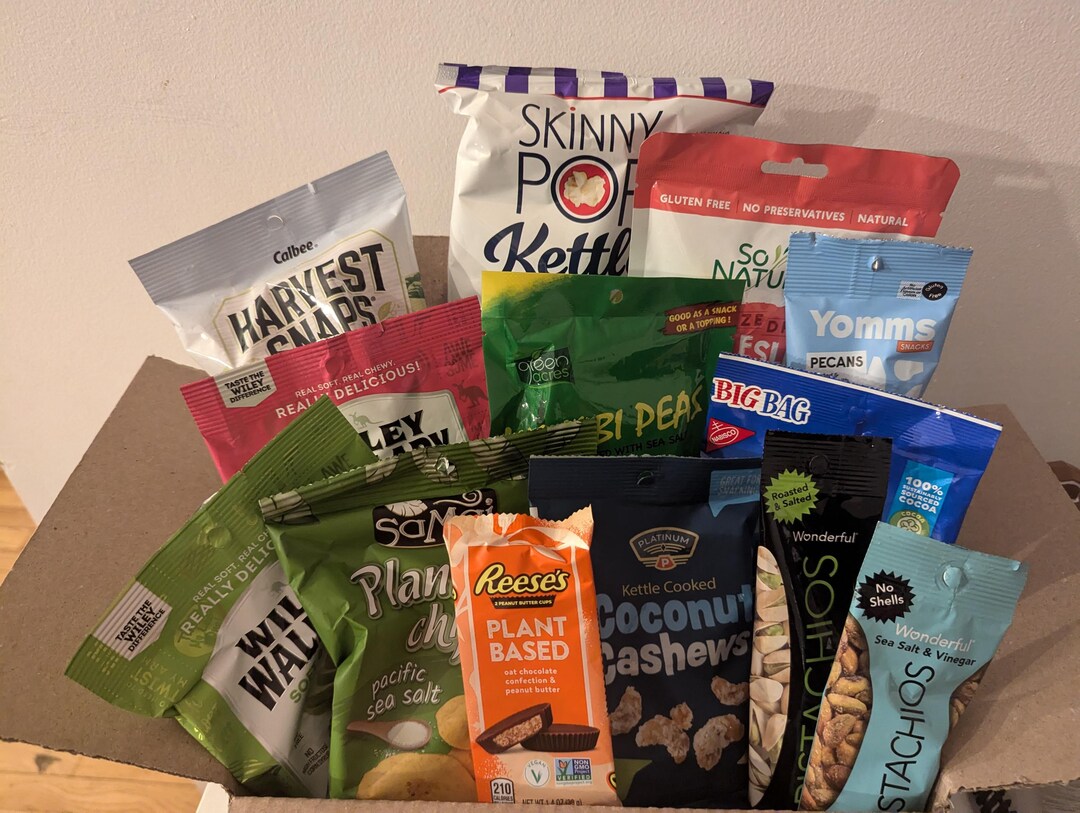 Salty and Sweet Vegan Snack Box| Non-dairy and Plant-based Treats ...