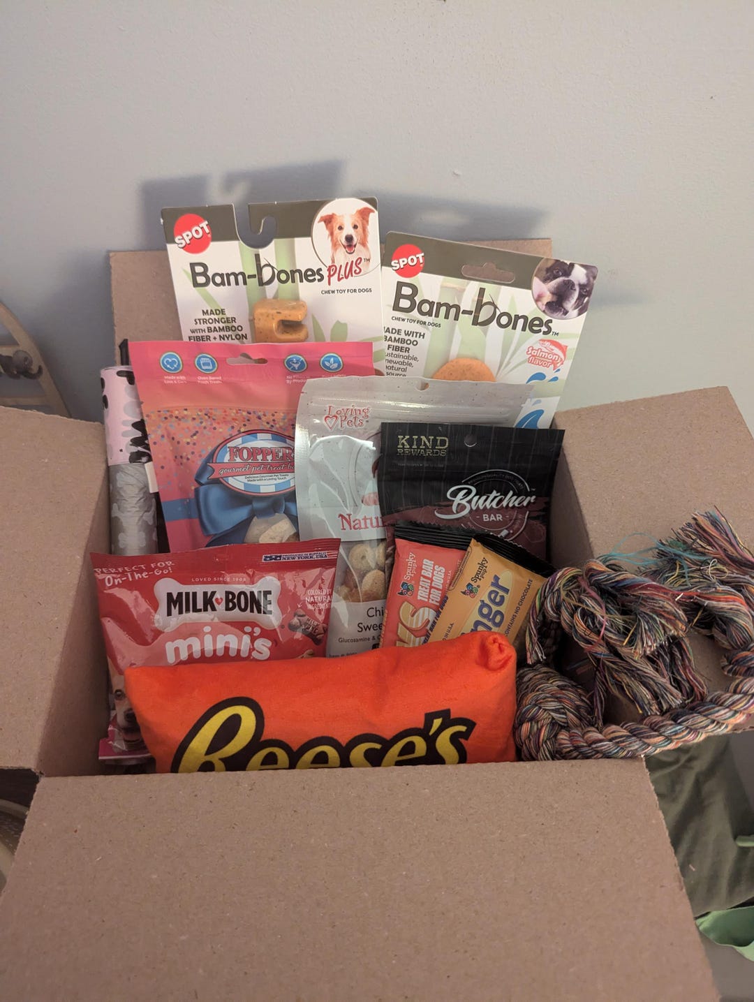 Dog Mystery Snack Box| Personalized Pet Gift Box | Gifts for Pets ...