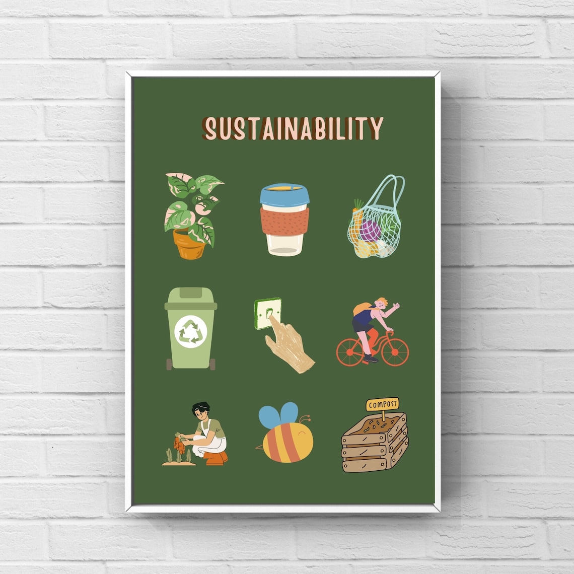 Sustainability Posters - School Posters - Digital Art - Sustainable ...
