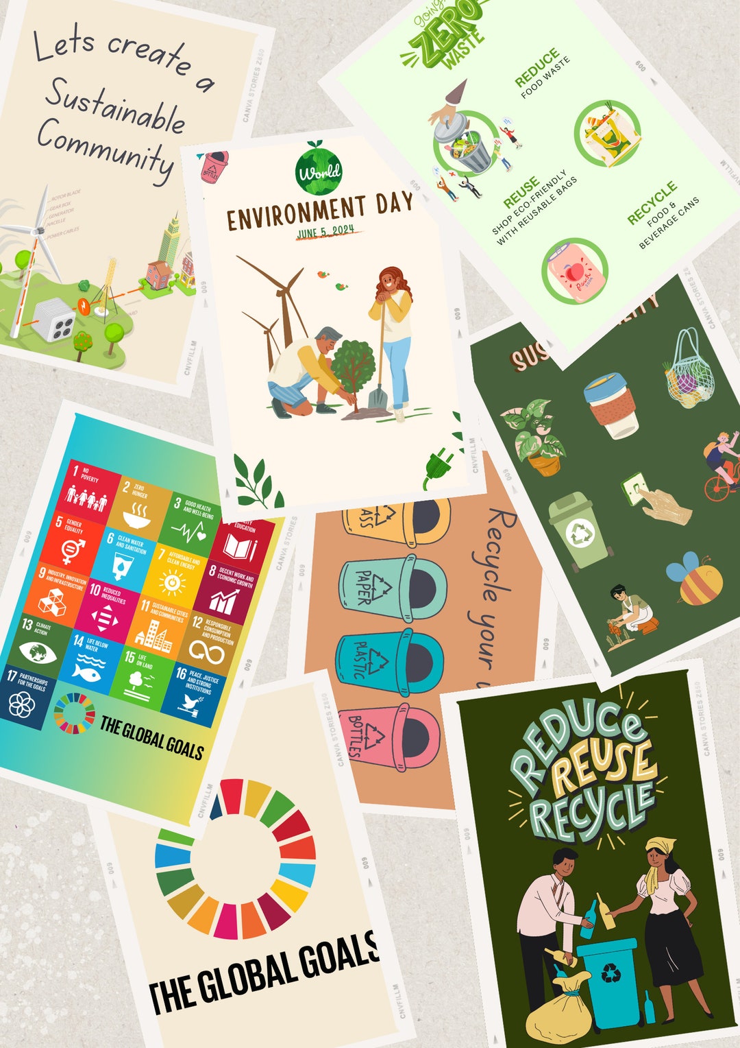 Sustainability Posters - School Posters - Digital Art - Sustainable ...