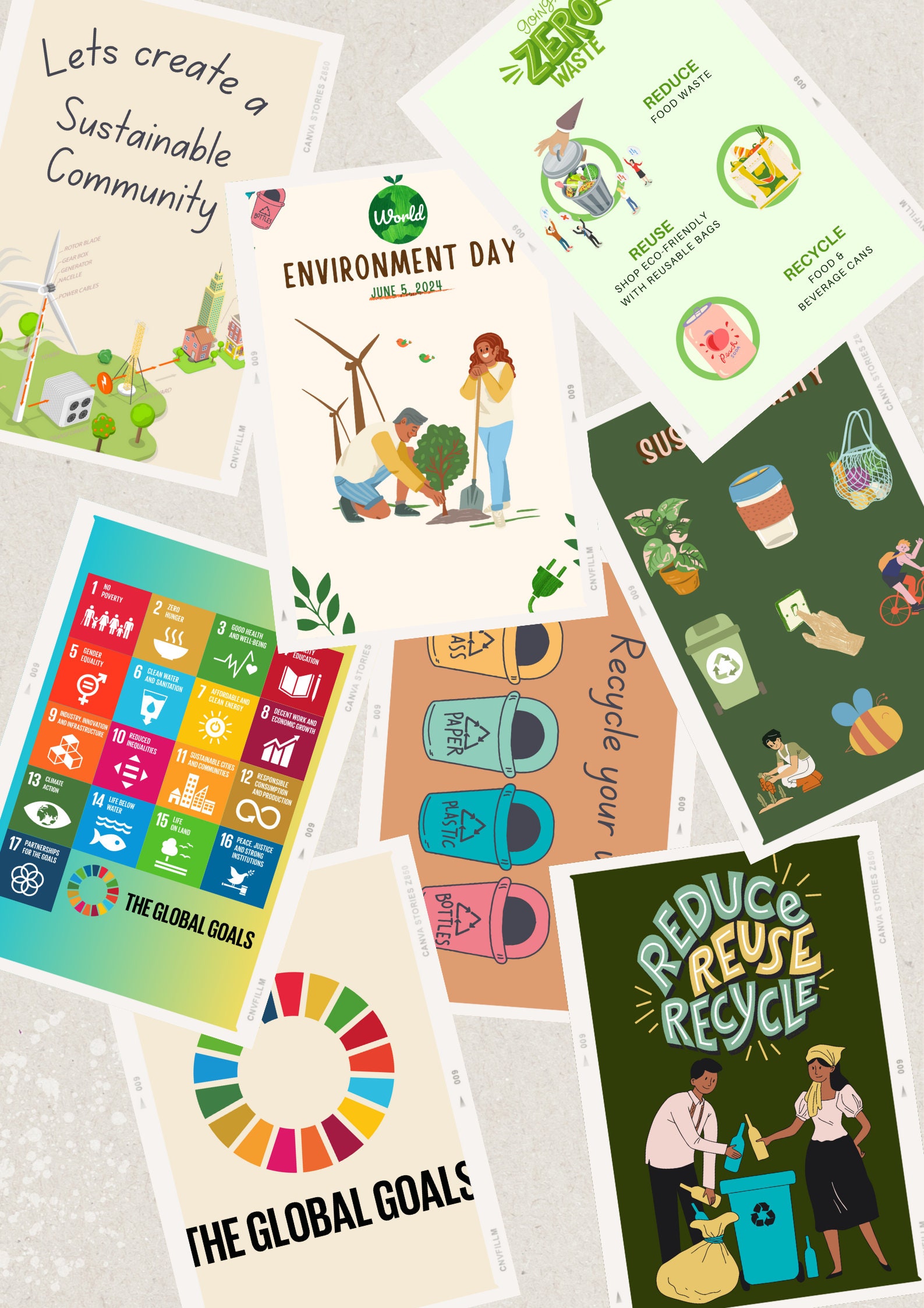Sustainability Posters - School Posters - Digital Art - Sustainable ...