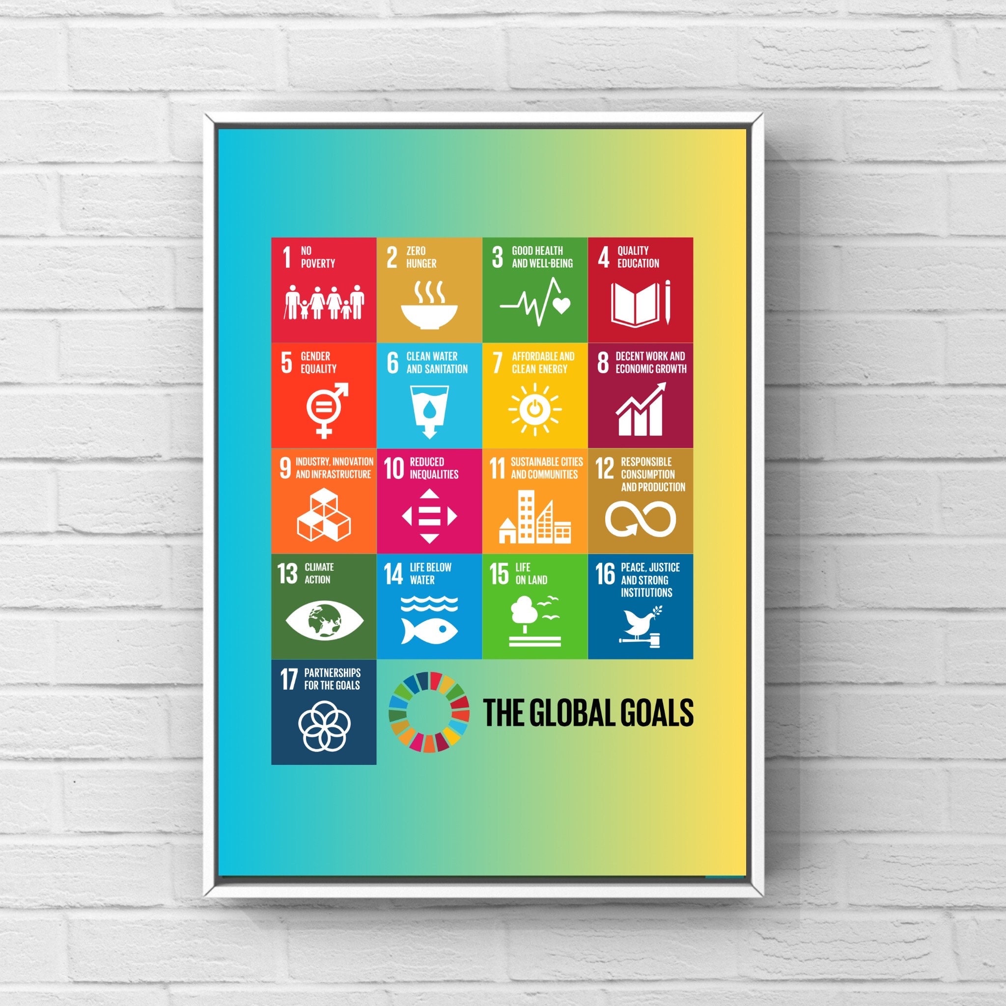 Sustainability Posters - School Posters - Digital Art - Sustainable Development Goals - Etsy