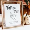 Temporary Tattoo Sign, Temporary Tattoo Wedding Printable, Minimalist ...