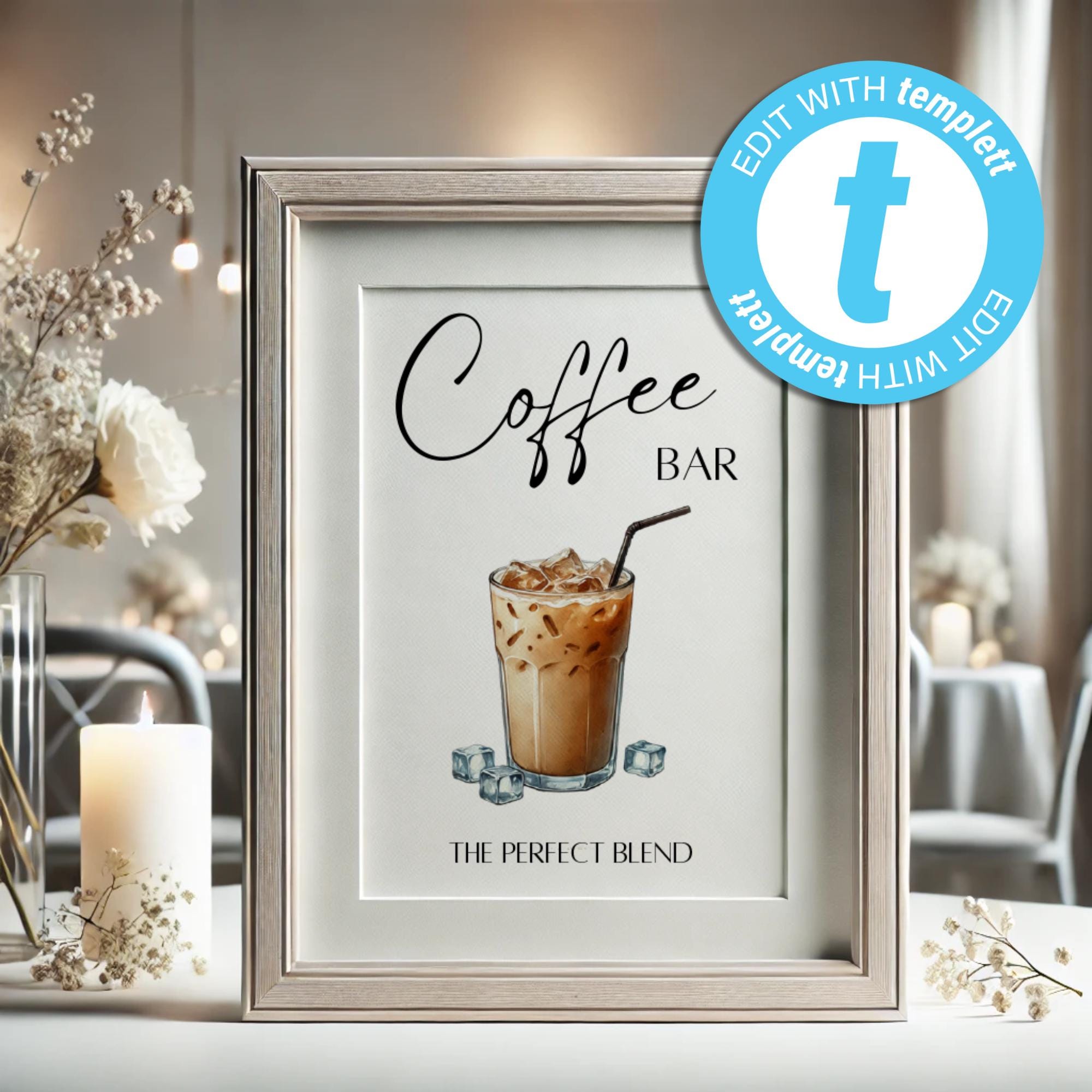 Coffee Bar Sign Template | Espresso Bar Sign | Wedding Coffee Bar ...