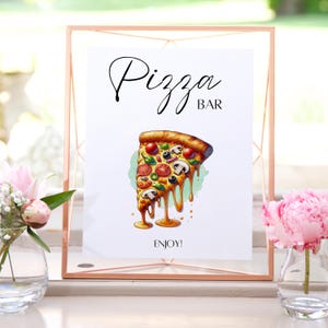 Pizza Bar Sign | Pizza Party, Birthday Party, Wedding Sign | Pizza Sign ...