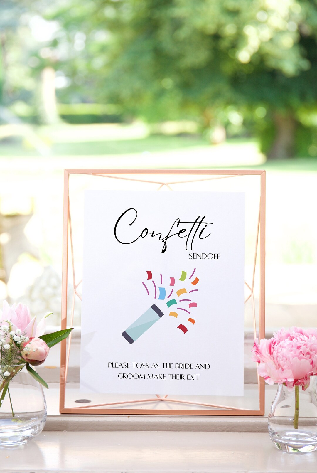 Confetti Sendoff Sign | Wedding Celebration (printable) - Etsy
