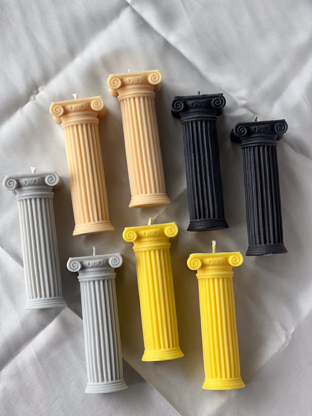 Mini Roman Candle Greek Column Candle Minimalist Decor Aesthetic Candle ...