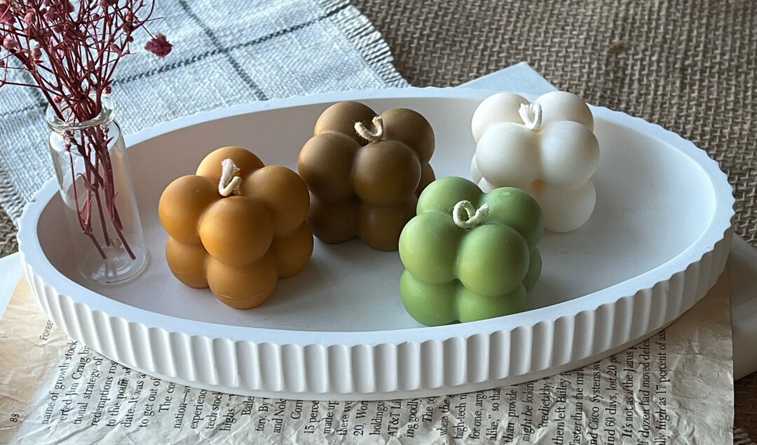 Mini Bubble Candle Small Bubble Candles Set of 3 Candles Home Decor ...