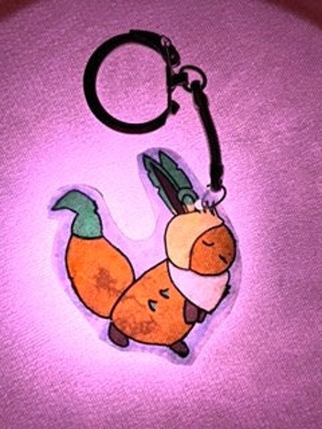 PREORDER: Eevee Dressed as Leafeon Keychain - Etsy