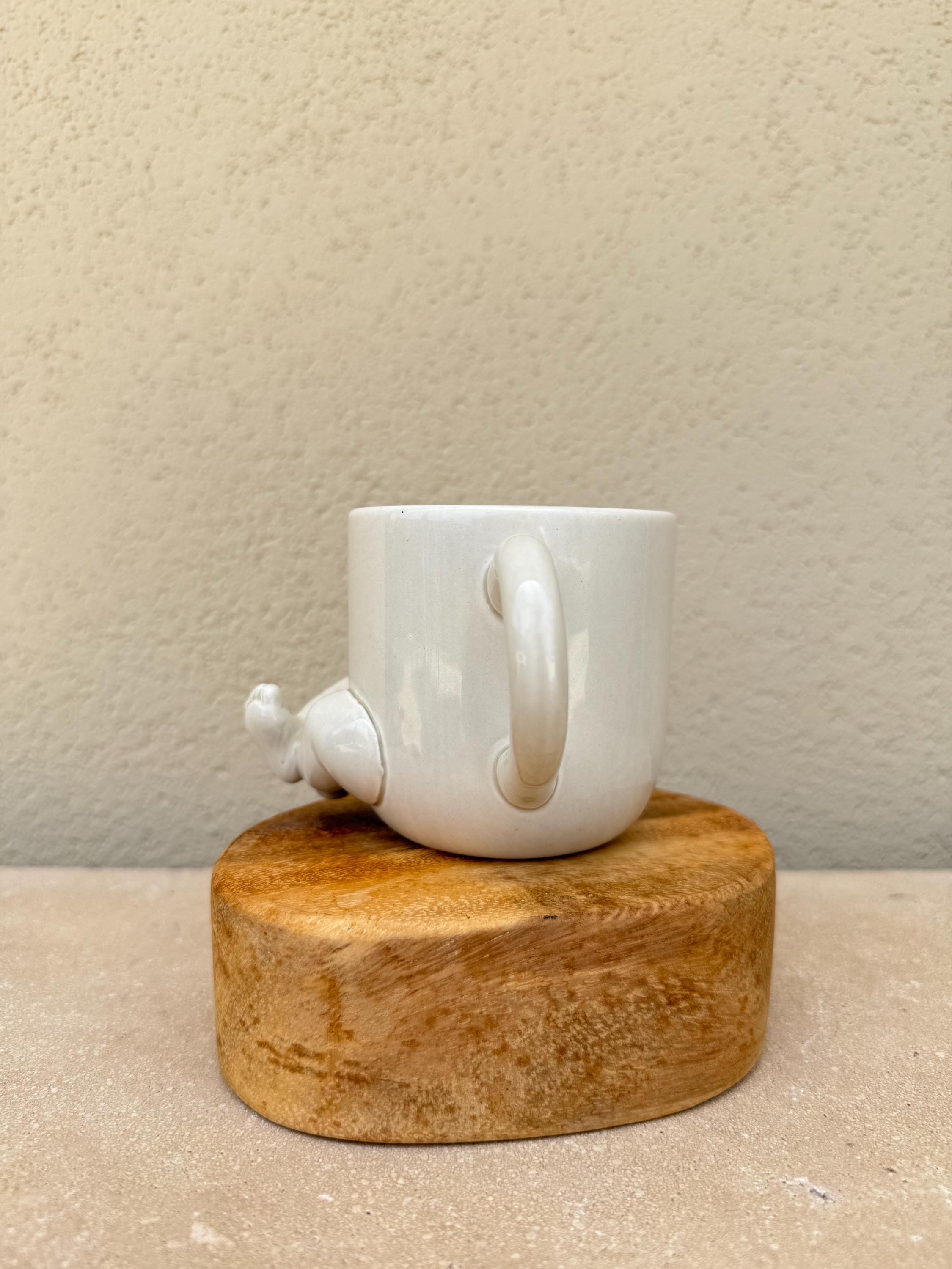 Fitz & Floyd “barefoot Boy With Cheeks” Mug – White Ceramic Novelty ...